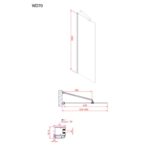 Σταθερό πάνελ Iwis WD70C Devon